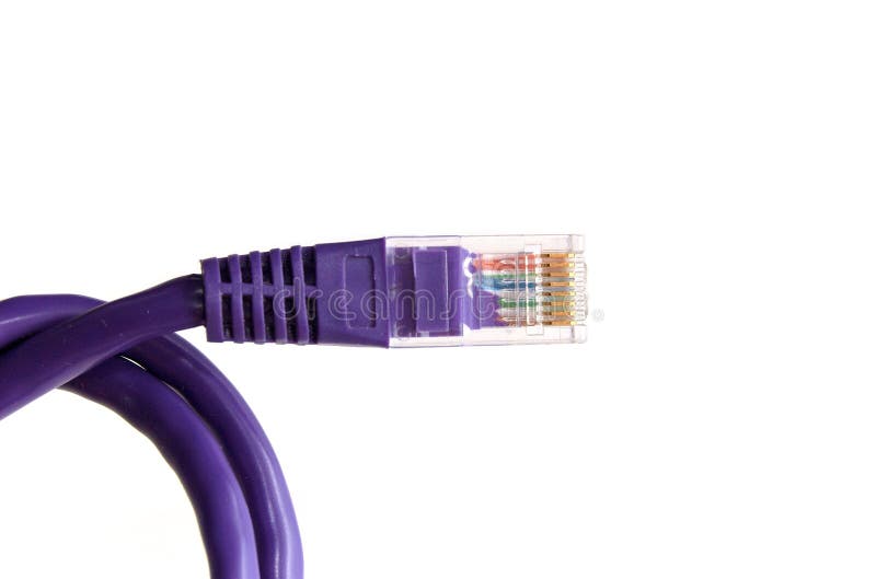 Red computer network cable stock photo. Image of colored - 9121874
