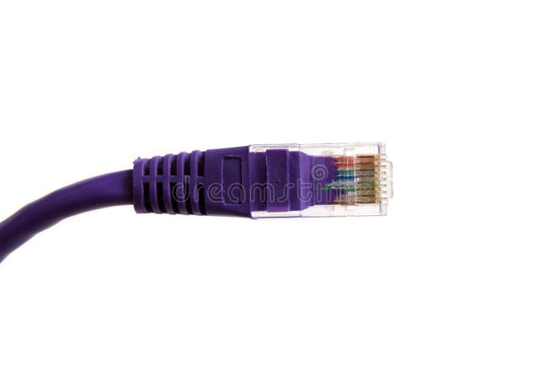 Red computer network cable stock photo. Image of computer - 9121874
