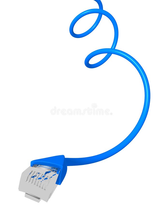 3d network cable stock illustration. Illustration of rendering - 4501442