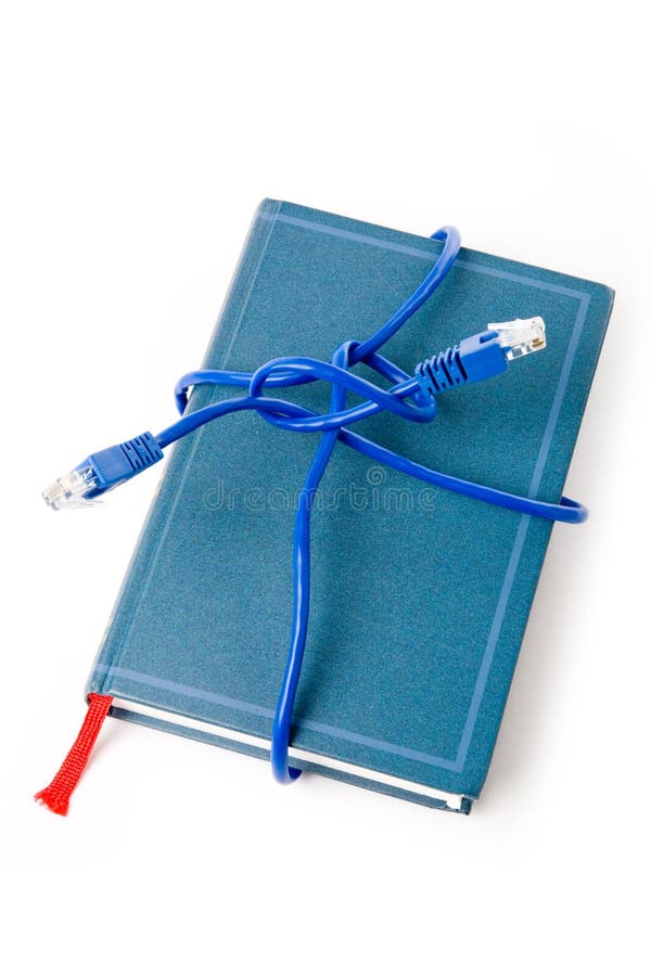 Network cable and book stock photo. Image of book, communication - 2595630
