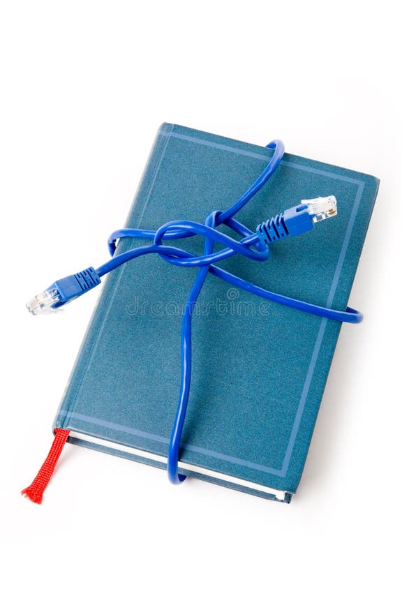 Network cable and book stock photo. Image of book, communication - 2595630