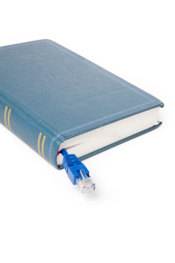 Network cable and book stock photo. Image of network, electronic - 2595632