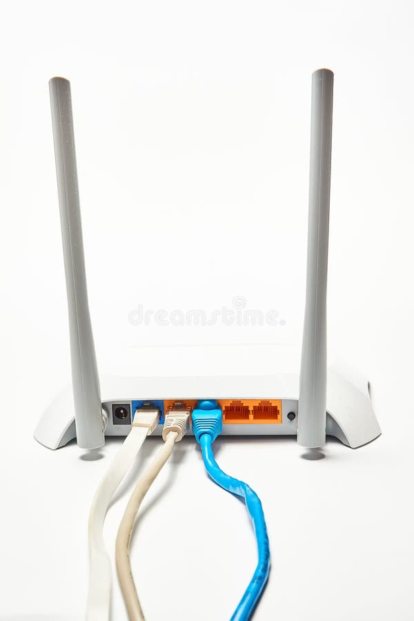 Network Cable Connects To Wireless Router, Router, Internet, Global ...