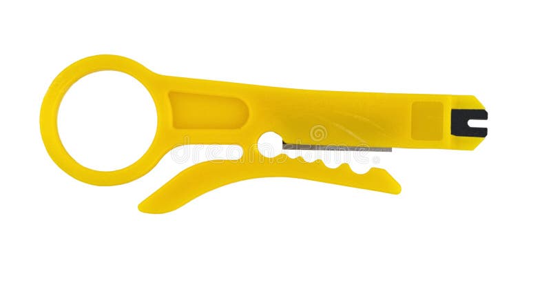 Cable Cutter Scissors Isolated on White Stock Image - Image of industry ...