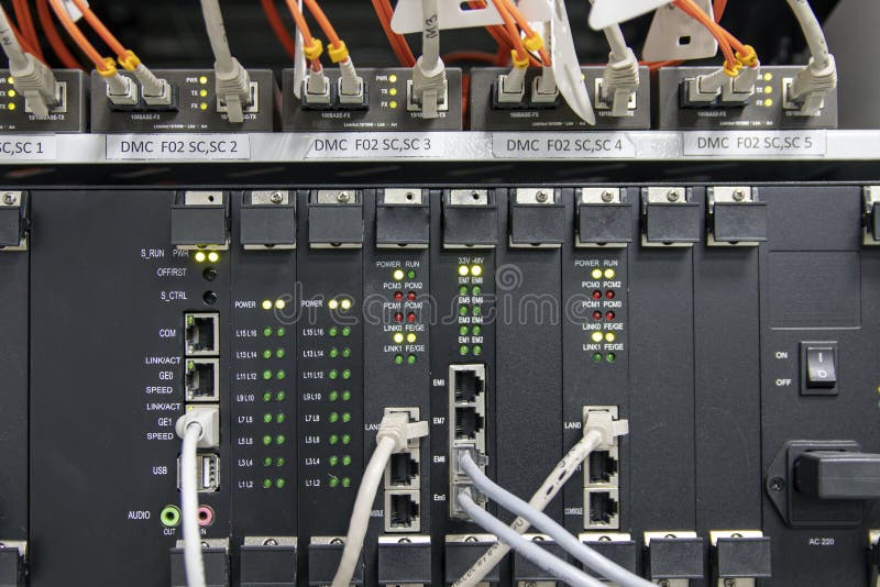 Network Cable in the Data Center. Data Transmission Over Fiber Optic ...