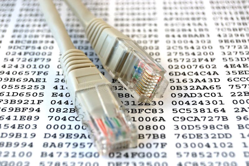 Network Cable and Encryption Key Stock Image - Image of business, mail ...