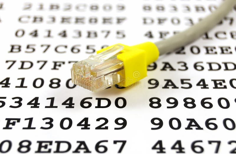 Network Cable and Encryption Key Stock Photo - Image of password ...