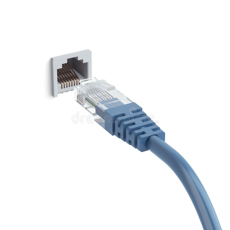 RJ45 Views and Angles stock image. Image of data, telecommunication ...