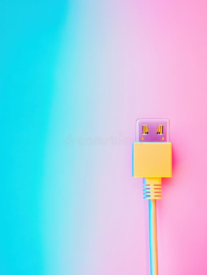 Network Cable Symbolizing Connectivity Placed on a Soft Gradient ...