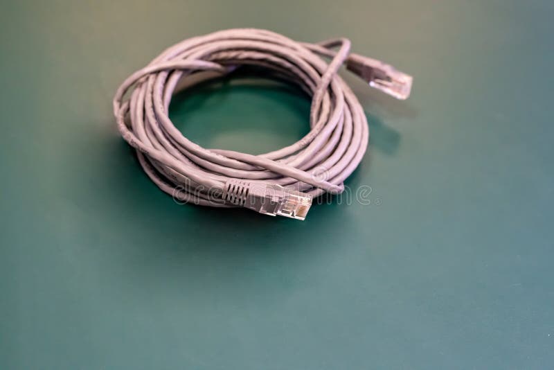Network Cable for Transmitting the Internet Signal is Long and Folded ...