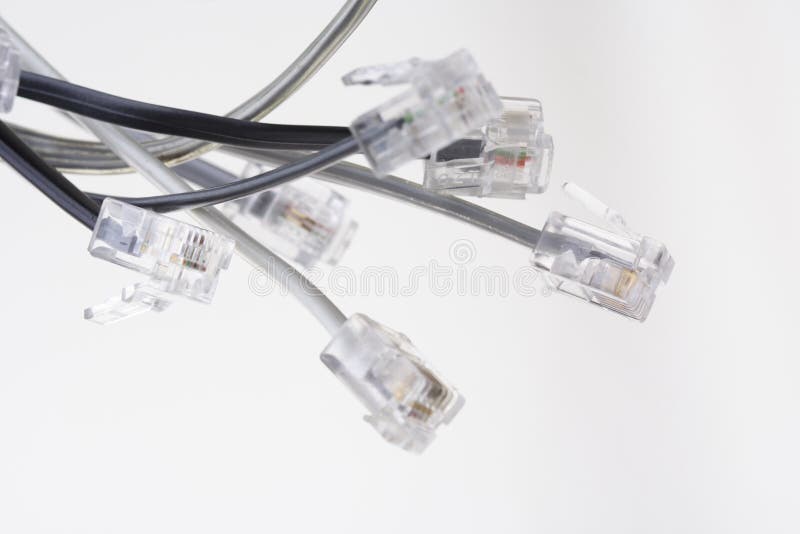 Network Cable on White Background Stock Image - Image of color ...