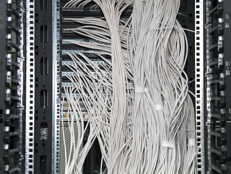 Network cables stock photo. Image of cat6, cable, cabinet - 17109326