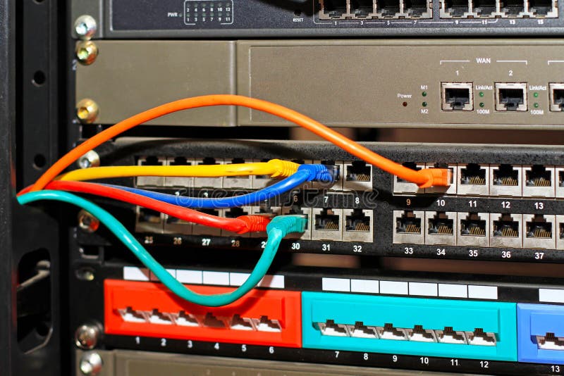 Network rack stock photo. Image of internet, cable, computer - 22470664