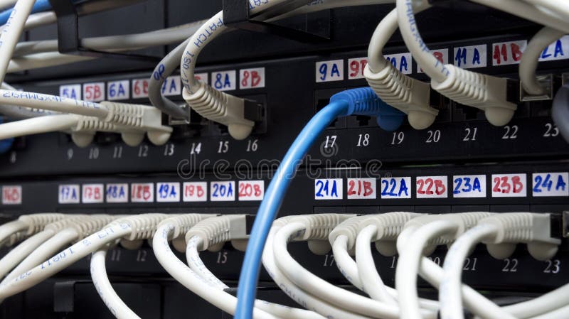 Network switch rack stock image. Image of business, communicate - 11592177