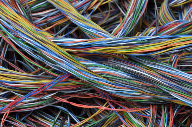 Network Cables Background Royalty Free Stock Photo - Image: 38181425