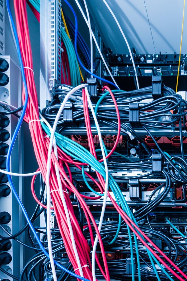 Network Cables Connected To Switch Stock Image - Image of ethernet ...