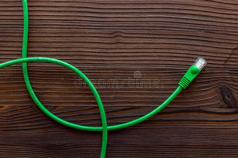 Network Cables and Electrical Wires, Top View Stock Photo - Image of ...