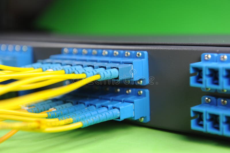 Ethernet Computer Network Cables on Router Stock Image - Image of ...