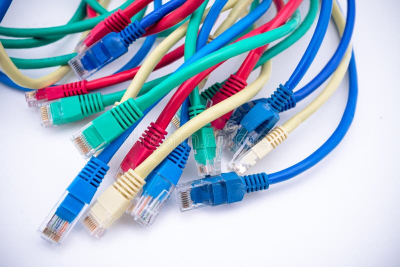 Network cables stock photo. Image of information, digital - 43960736