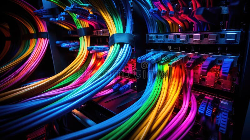 Network cabling stock illustration. Illustration of copper - 324823267