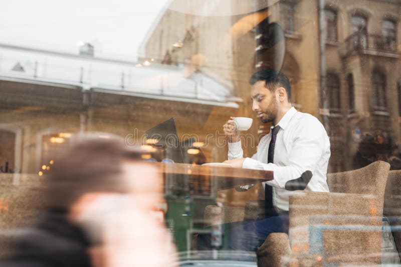 Network in cafe stock photo. Image of browsing, refreshment - 82535214