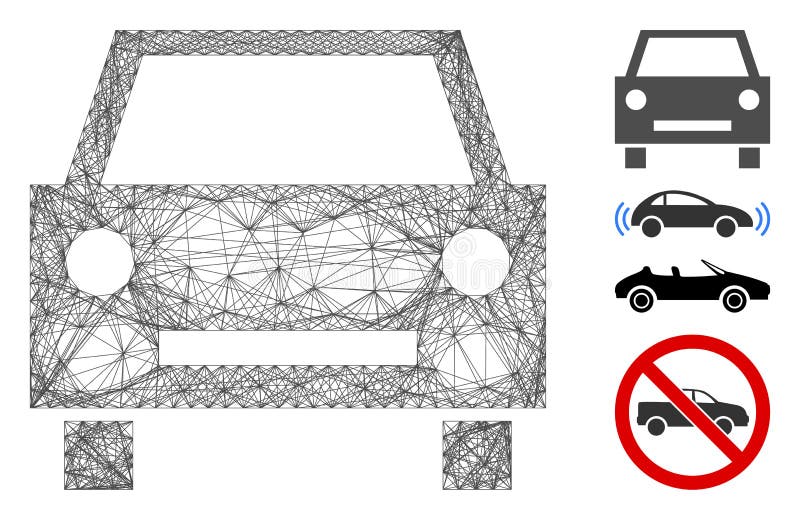 Network Car Vector Mesh stock vector. Illustration of traffic - 215364203