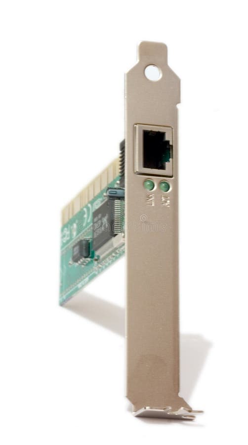 Network Card (Close View) stock photo. Image of product - 581808