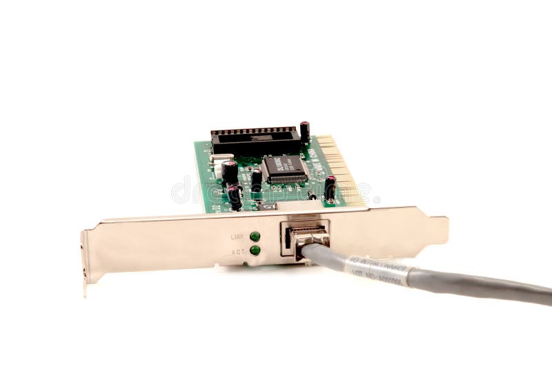 Network Card stock photo. Image of high, electronic, adapter - 60424