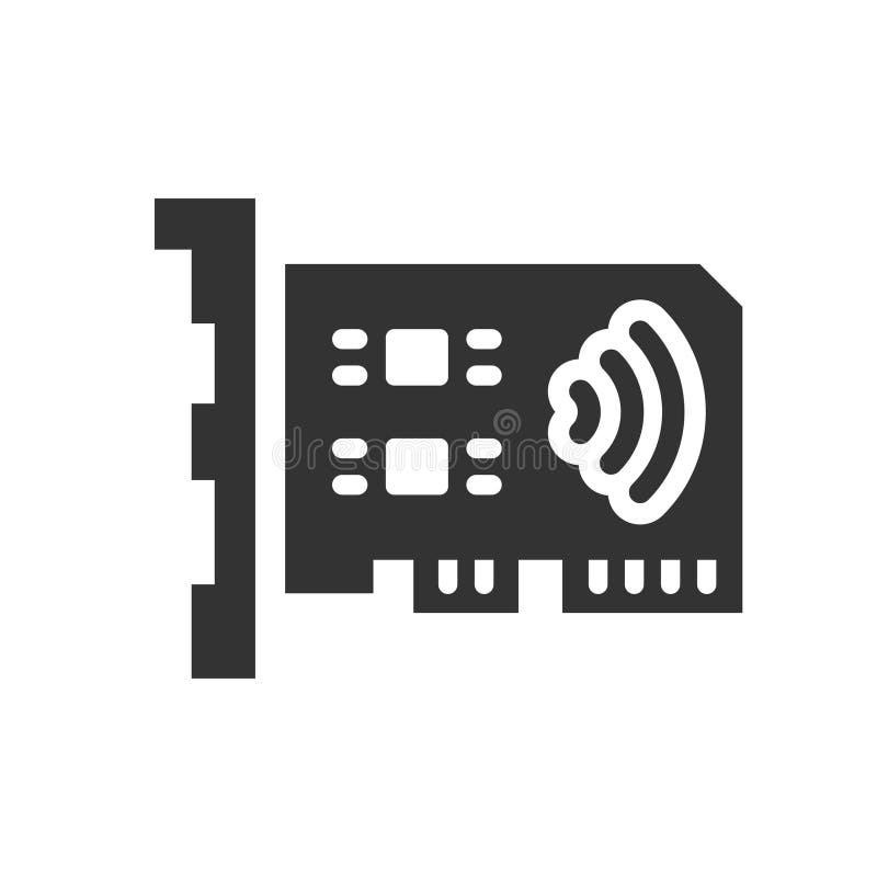 Network card icon stock vector. Illustration of network - 350120743