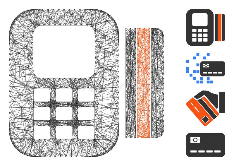 Network Card Processor Vector Mesh Stock Photo - Image of commerce ...