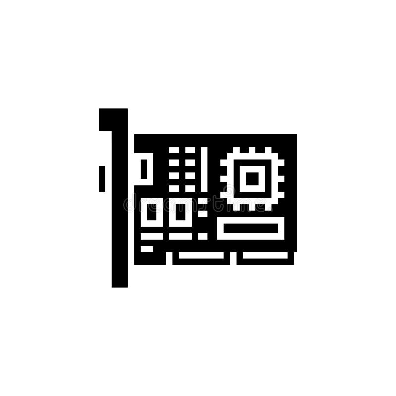 Network Card Vector Icon. Computer Component Icon Solid Style. Perfect ...