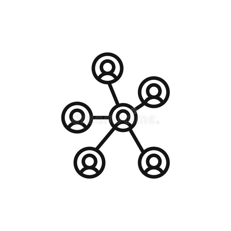 Network Chart Icon Perfect for Data Mapping and Analysis Stock ...