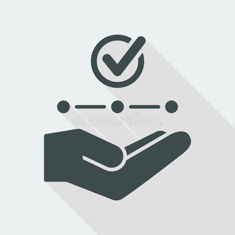 Check Settings - Minimal Modern Icon Stock Vector - Illustration of ...