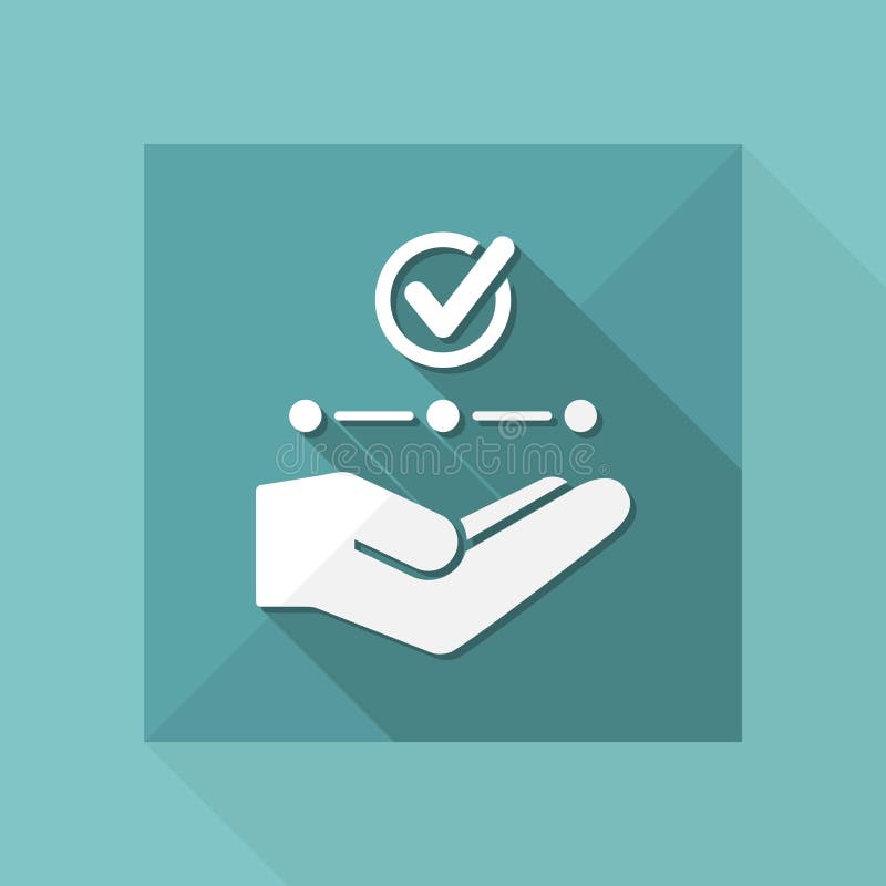 Check Settings - Minimal Modern Icon Stock Vector - Illustration of ...