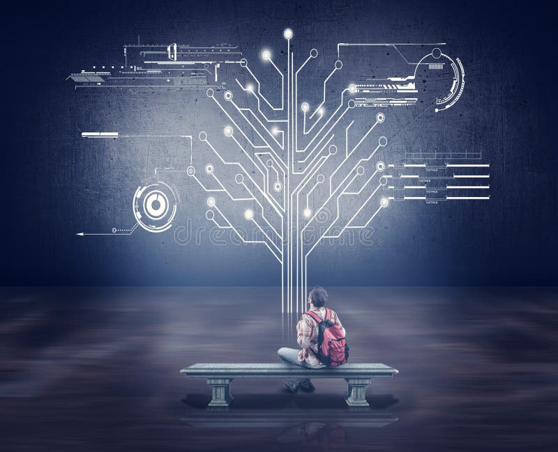 Network Circuit Tree. Network Concept. Stock Image - Image of growth ...