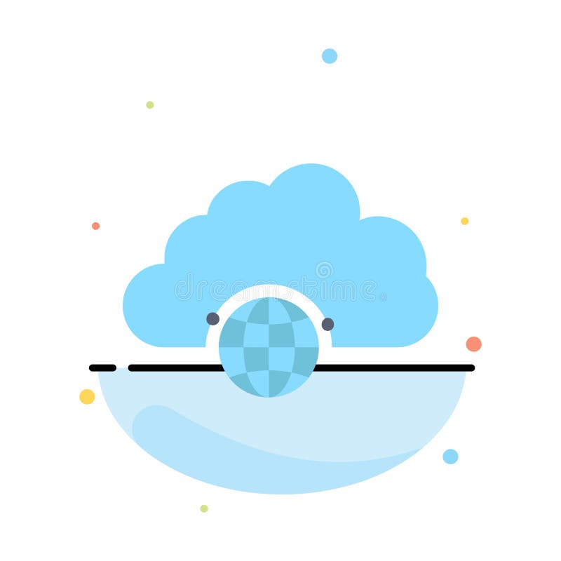 Network, City, Globe, Hub, Infrastructure Flat Color Icon Vector Stock ...