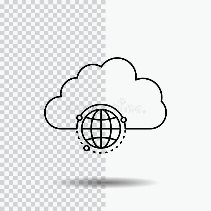 Network, City, Globe, Hub, Infrastructure Line Icon on Transparent ...