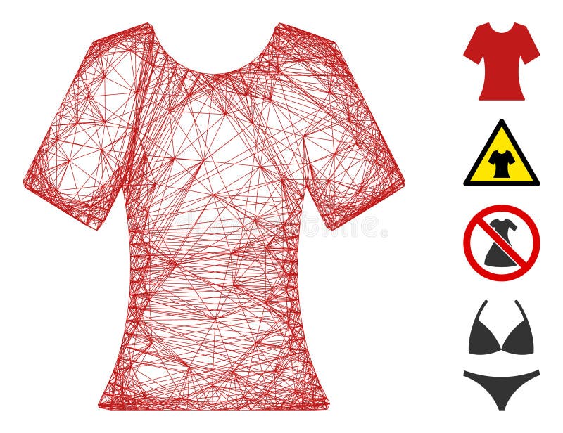Network Clothes Vector Mesh Stock Vector - Illustration of clothes ...