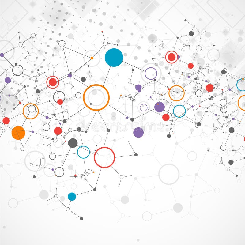 Network Color Technology Communication Background Stock Vector ...