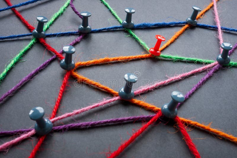 A Network of Colored Threads Connecting Pins As a Concept for ...