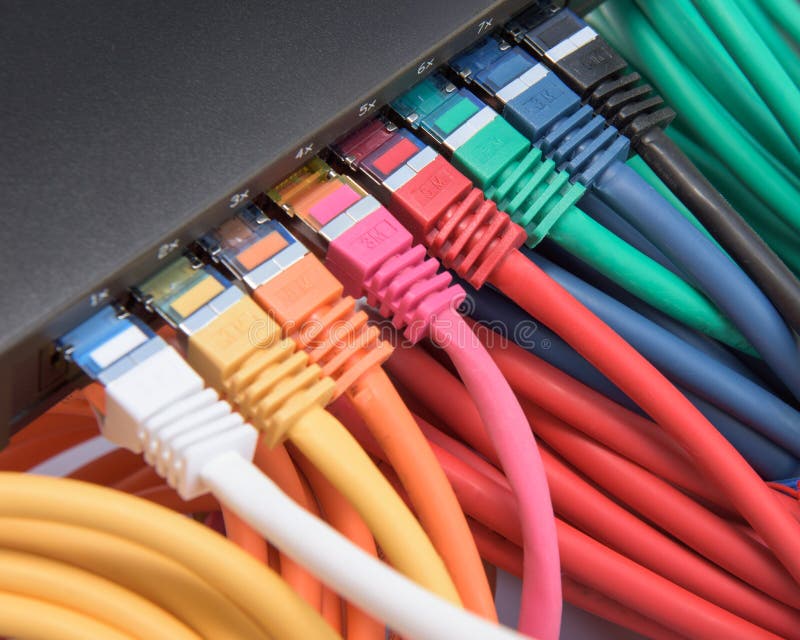 Network cable stock image. Image of megabit, cat6, gigabit - 33928807