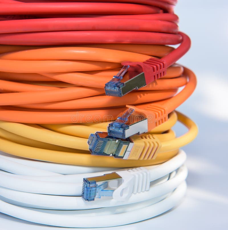 Network cable stock image. Image of megabit, cat6, gigabit - 33928807
