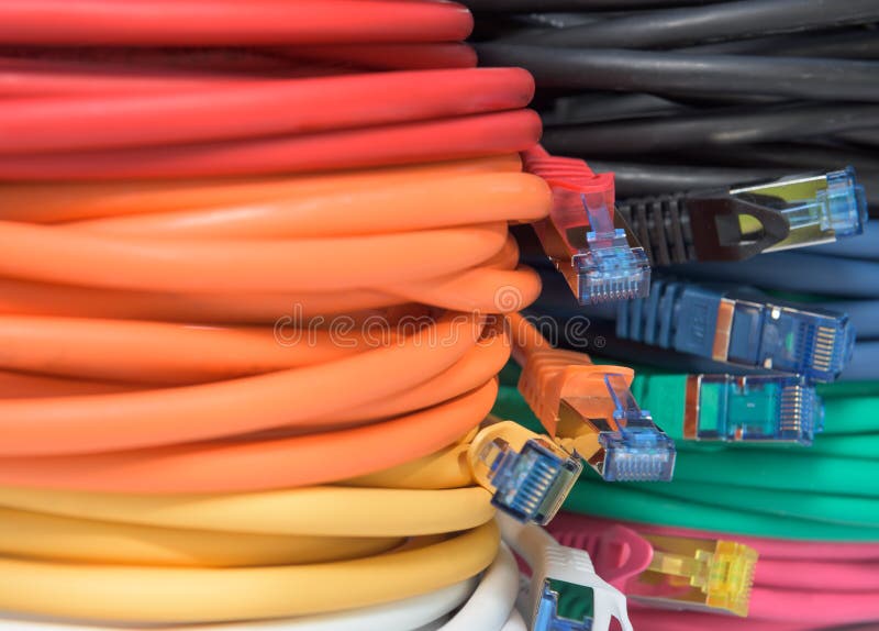 Network cable stock image. Image of megabit, cat6, gigabit - 33928807