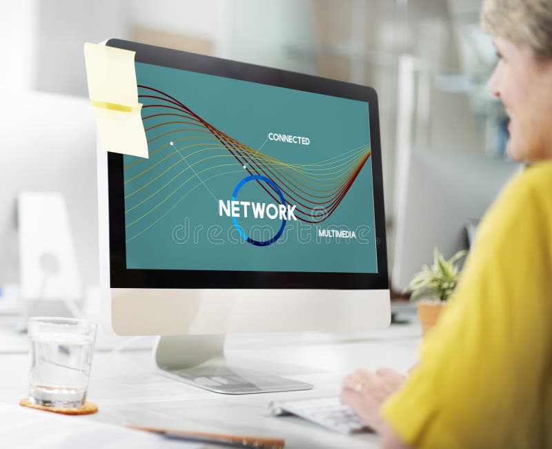 Network Communication Connection Web Concept Stock Photo - Image of ...