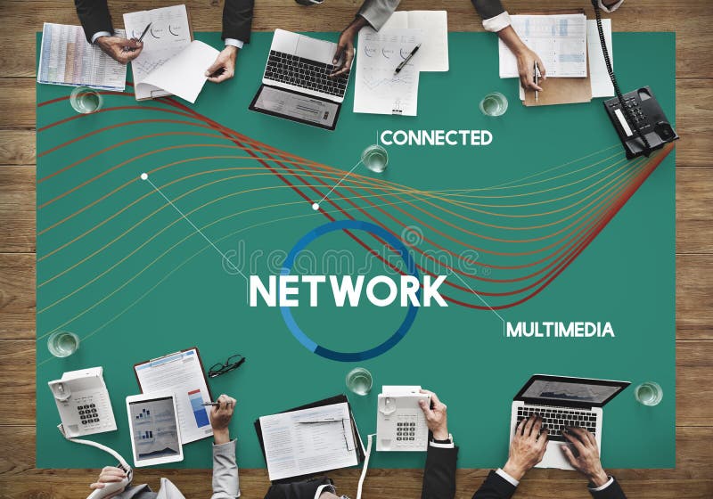 Network Communication Connection Web Concept Stock Photo - Image of ...