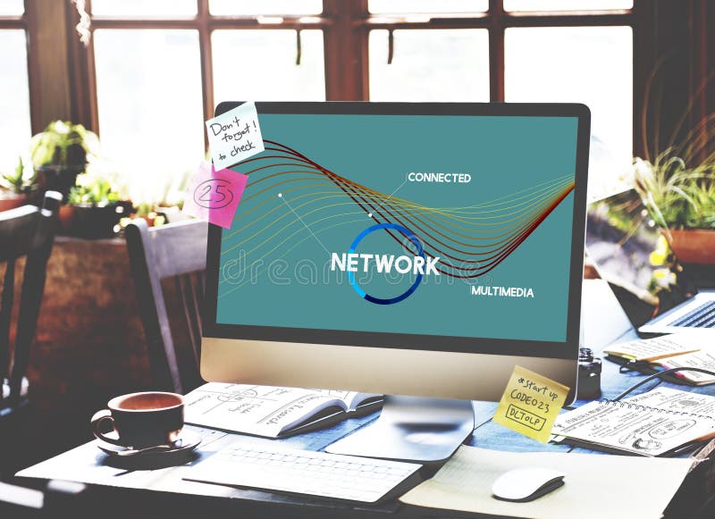 Network Communication Connection Web Concept Stock Photo - Image of ...