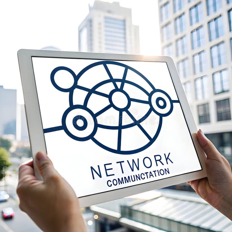 Network Communication Icon stock illustration. Illustration of digitalconnection - 366913752