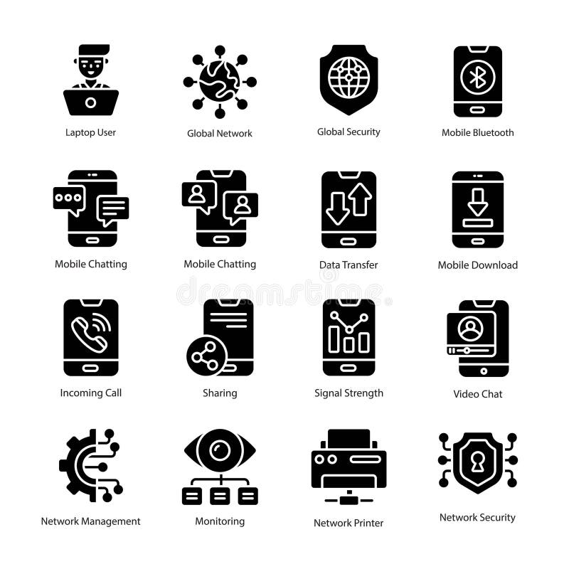 Speaker Solid Fill Outline Icon Design Illustration. Media Control ...