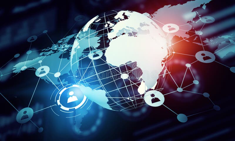 Global Interaction. Concept Image Stock Illustration - Illustration of ...