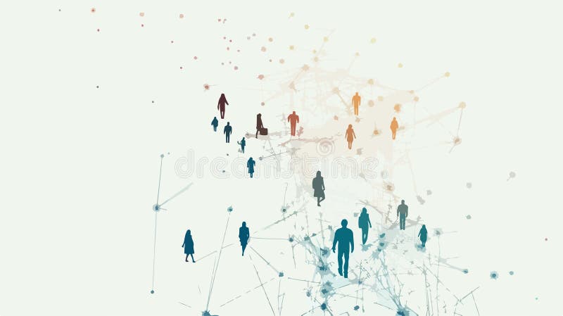Professional People Network in a Community Connection Concept Stock ...